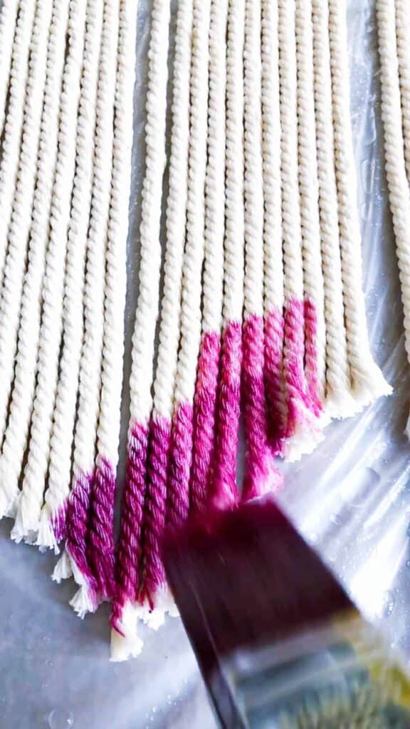 DIY DYED MACRAME WALL HANGING BACKDROP TUTORIAL | Bespoke-Bride ...