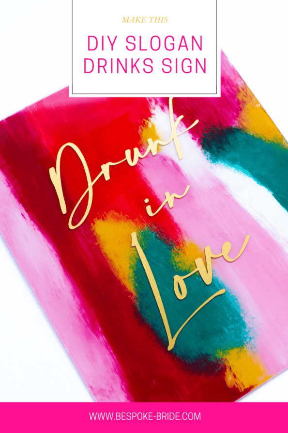 MAKE THIS DIY ABSTRACT DRINK QUOTE SIGN TO LET YOUR GUESTS KNOW HAPPY ...