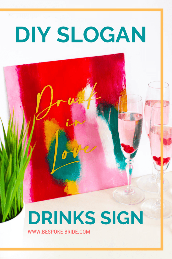 MAKE THIS DIY ABSTRACT DRINK QUOTE SIGN TO LET YOUR GUESTS KNOW HAPPY ...