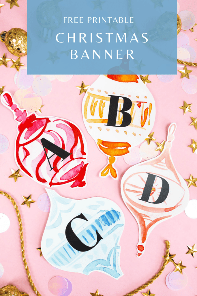 FREE PRINTABLE CHRISTMAS BAUBLE BANNER - Bespoke-Bride: Wedding Blog