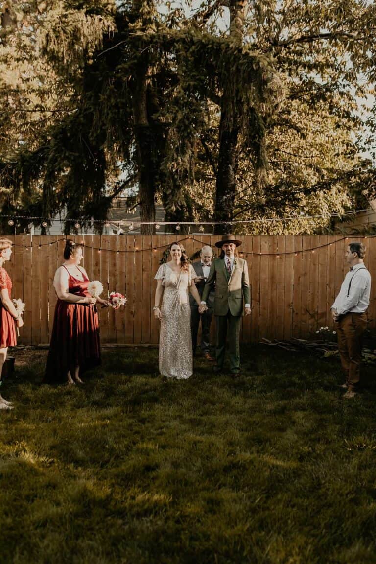 THIS COUPLE TURNED THEIR BALLROOM WEDDING INTO A BOHO BACKYARD WEDDING ...