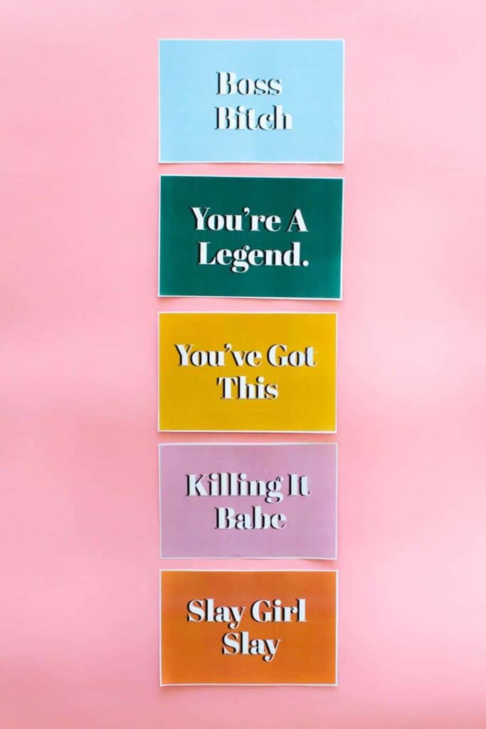 FREE PRINTABLE GALENTINES SLOGAN POSTCARDS FOR VALENTINES DAY | Bespoke ...