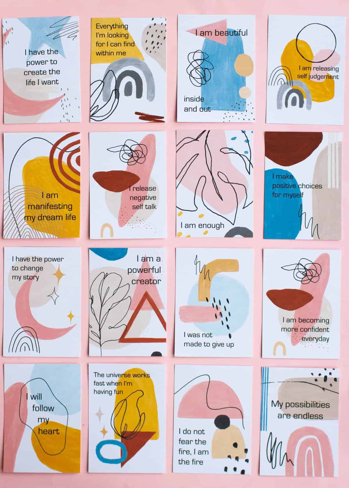 PRINTABLE AFFIRMATION CARD PACK & HOW THEY WILL BENEFIT YOU | Bespoke ...