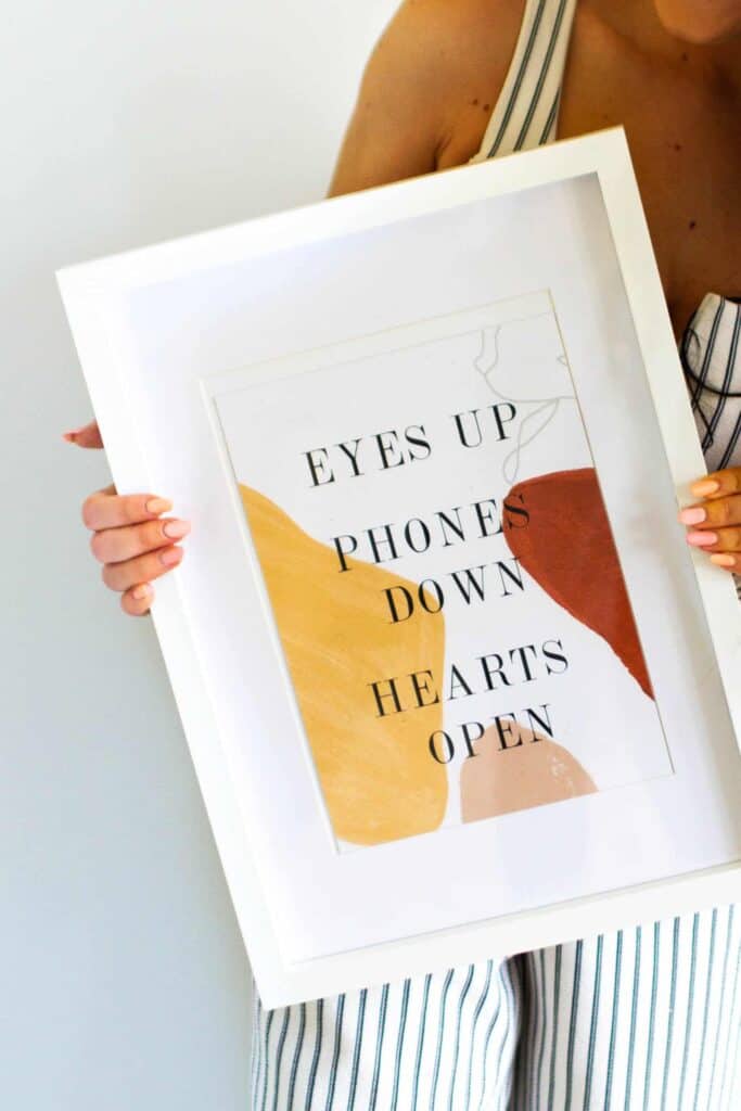 PRINTABLE WEDDING SIGN FOR A NO PHONES CEREMONY | Bespoke-Bride ...