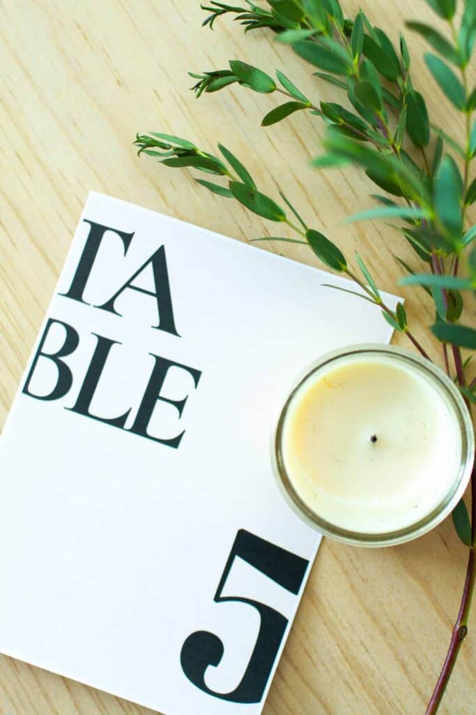 MINIMAL MODERN TABLE NUMBERS MINIMALIST WEDDING | Bespoke-Bride ...