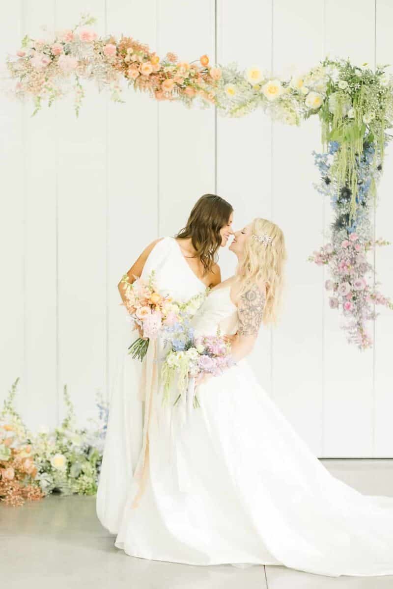 LGBTQIA+ WEDDING INSPIRATION WITH A PASTEL PRIDE SHOOT AND TRANSGENDER ...