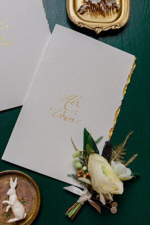 A Beautiful Emerald Winter Wedding Styled Shoot at The Garden at Elm ...