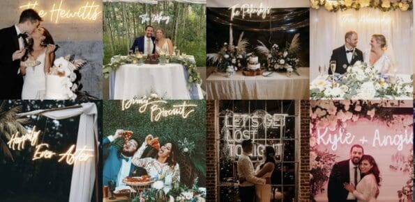 A Short Guide on How to Use LED Neon Signs to Light Up Your Wedding ...