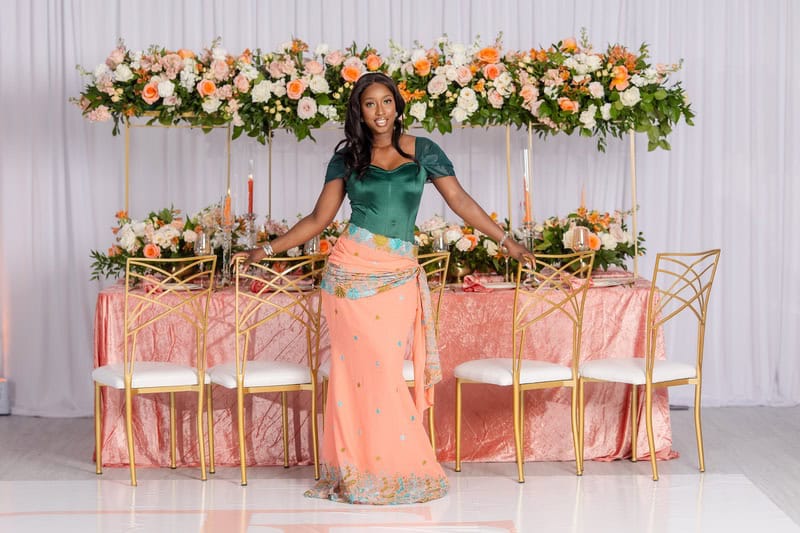 We LOVE This Peachy Keen Styled Shoot at BB Event Studios in Bowie, MD - Bespoke-Bride: Wedding Blog